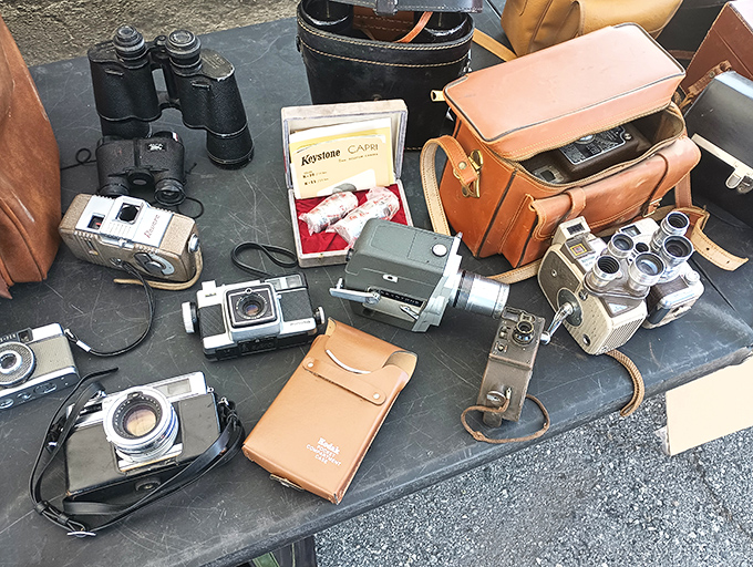 Vintage cameras that captured memories long before selfies existed. Each viewfinder has framed someone's precious moments through decades past.