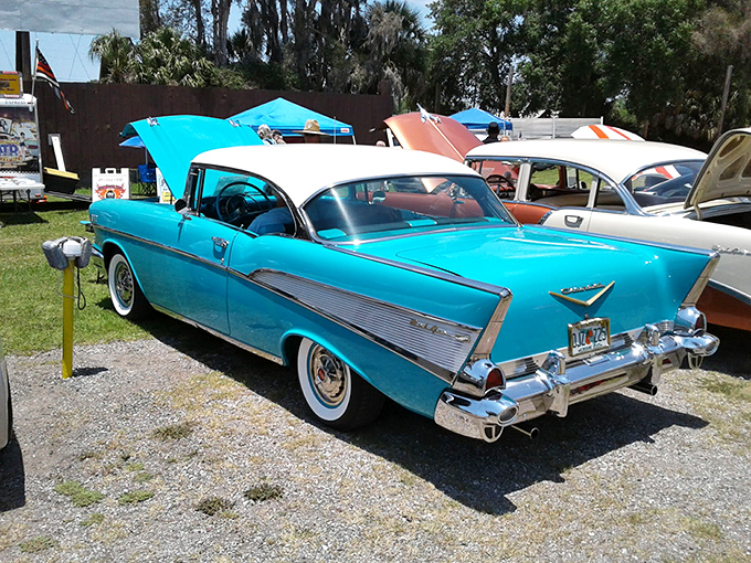 Classic cars at a classic venue&mdash;when vintage Chevys show up, it's like the 1950s never really left this little corner of Florida.