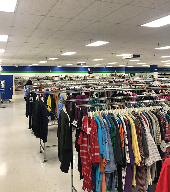 A thrifter's paradise stretching as far as the eye can see. The Disneyland of secondhand, minus the long lines and expensive snacks.