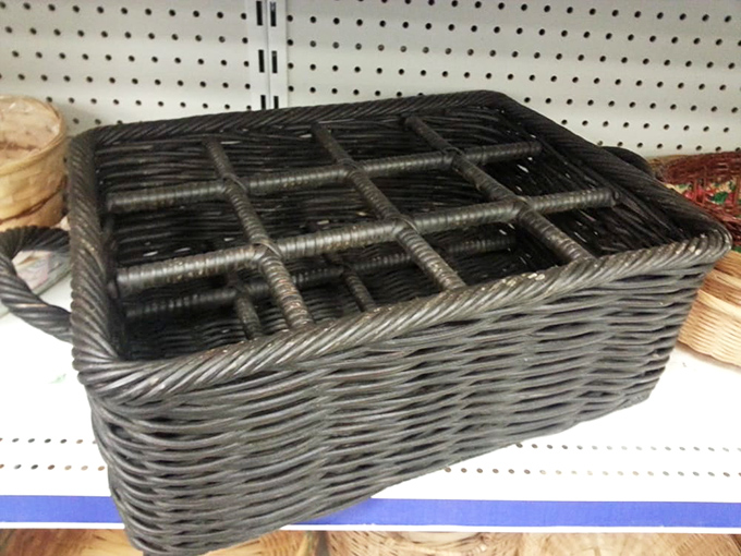 Storage baskets ready to organize your life, or at least convince visitors you're the organized type of person.