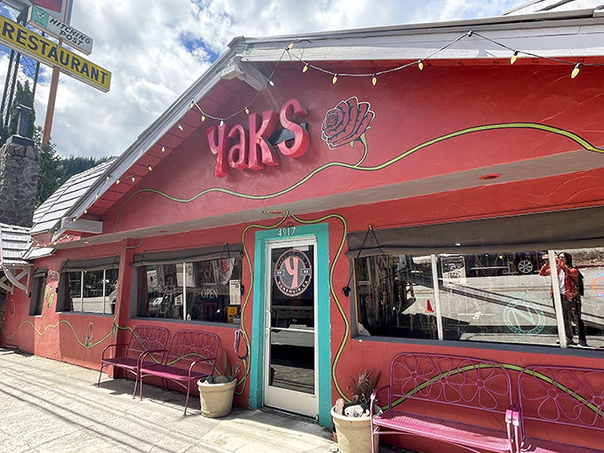 Yaks on the 5 serves up global cuisine with local mountain charm, its vibrant exterior as colorful as the menu inside.