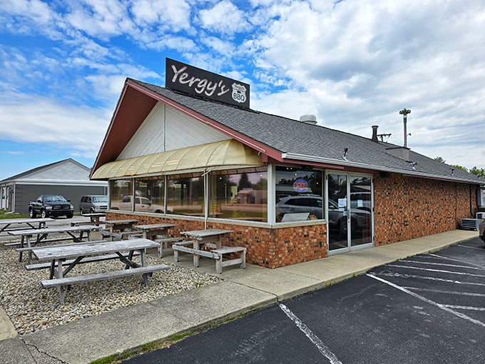 Yergy's State Road BBQ offers picnic table dining and smoke-kissed meats that would make any retirement check stretch just a little bit further.
