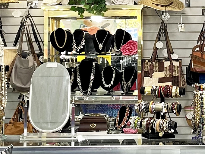 Accessories galore! From statement necklaces to designer-look handbags, proof that style doesn't require emptying your savings account.