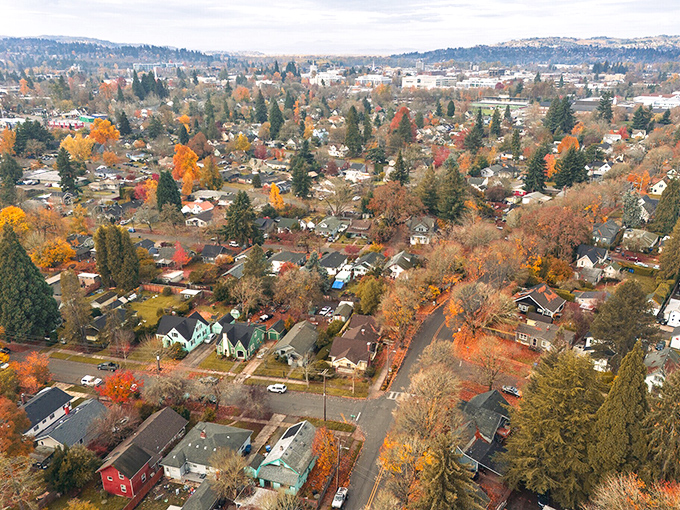 From above, Salem spreads out like Oregon's best-kept secret, hiding in plain sight along the Willamette.
