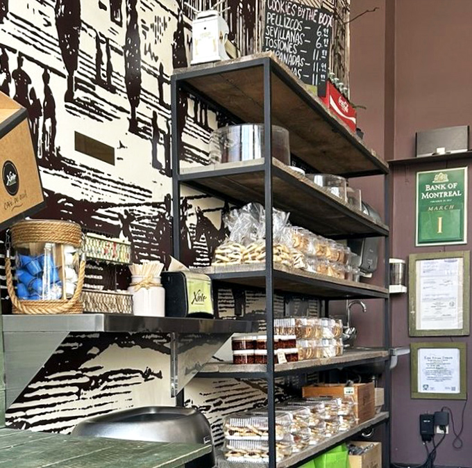 Shelves lined with temptation, each package a promise. This isn't inventory—it's an arsenal of joy waiting to be deployed.