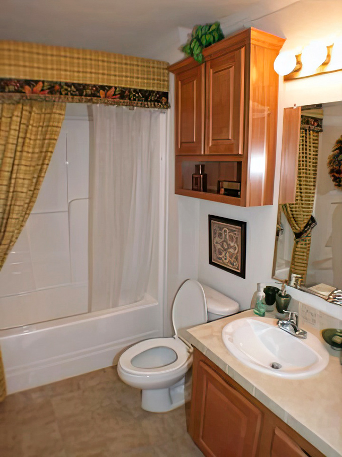 Bathrooms that blend functionality with comfort&mdash;proving that practical spaces don't have to sacrifice style in retirement living.