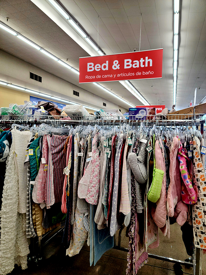 The bed and bath section offers linens and comforts in every pattern imaginable&mdash;from grandma-chic to surprisingly modern.