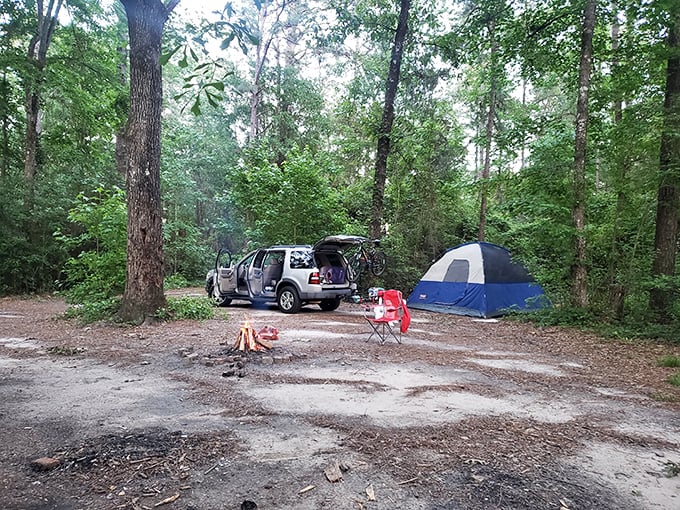 The primitive campsite&mdash;where "getting away from it all" literally means getting away from everything, including shower facilities and your social media addiction.
