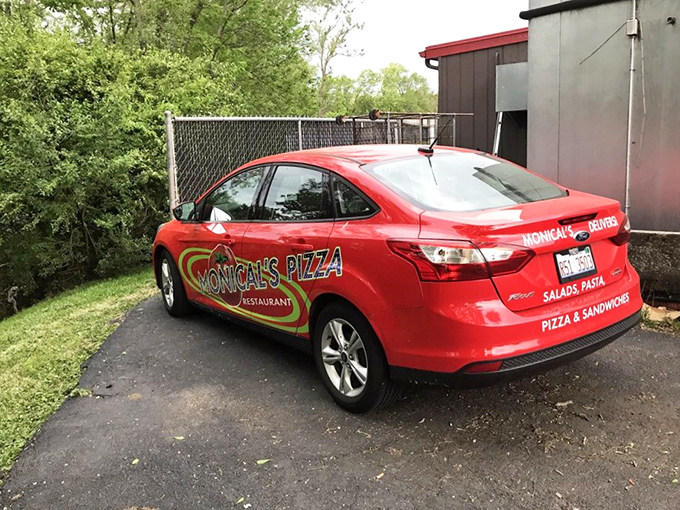 The delivery chariot that brings joy to doorsteps throughout Pekin. Like Santa's sleigh, but instead of toys, it's loaded with something even better&mdash;pizza.
