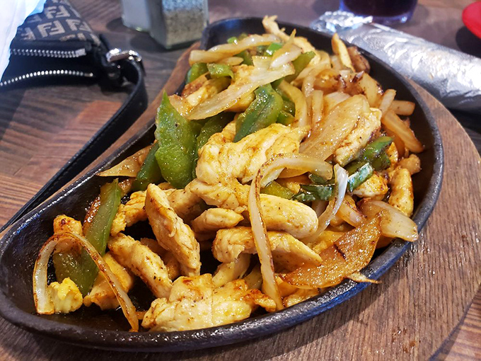 Sizzling chicken fajitas that announce their arrival with theatrical flair &ndash; the aroma alone is worth the trip to Gallipolis.