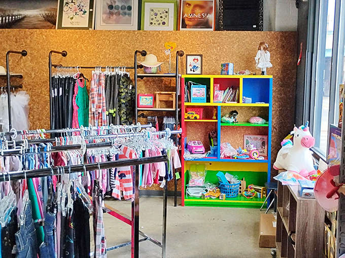 The children's section isn't just adorable&mdash;it's a wonderland of tiny treasures where stuffed unicorns and colorful bookshelves await imagination's touch.