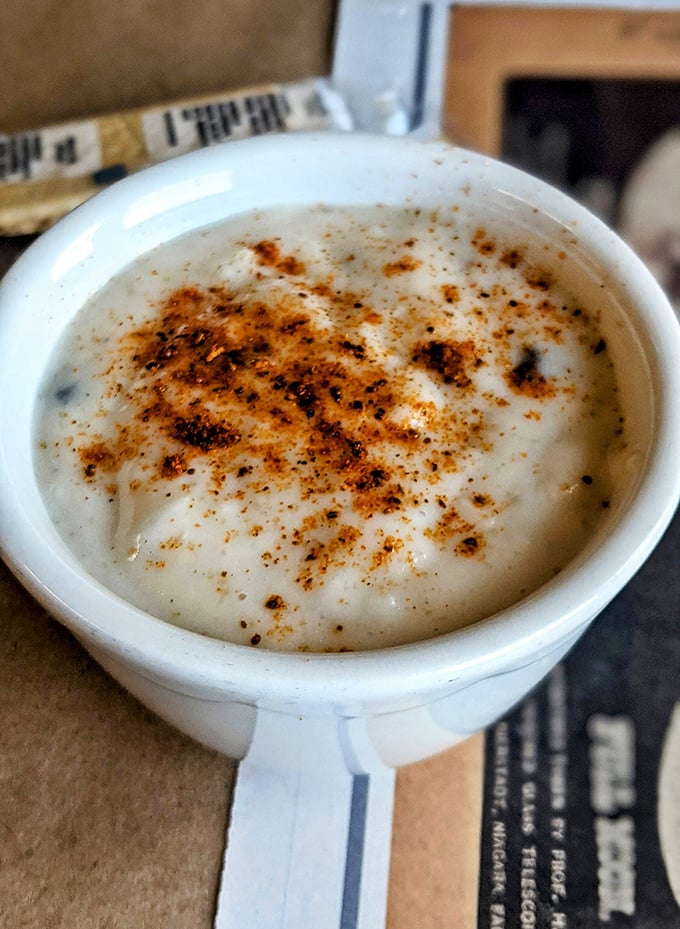 Clam chowder that doesn't hide behind fancy ingredients&mdash;just creamy, rich satisfaction with enough pepper to remind you it means business.