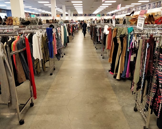 The clothing canyon &ndash; a seemingly endless corridor of fashion possibilities where patience is rewarded with one-of-a-kind finds.