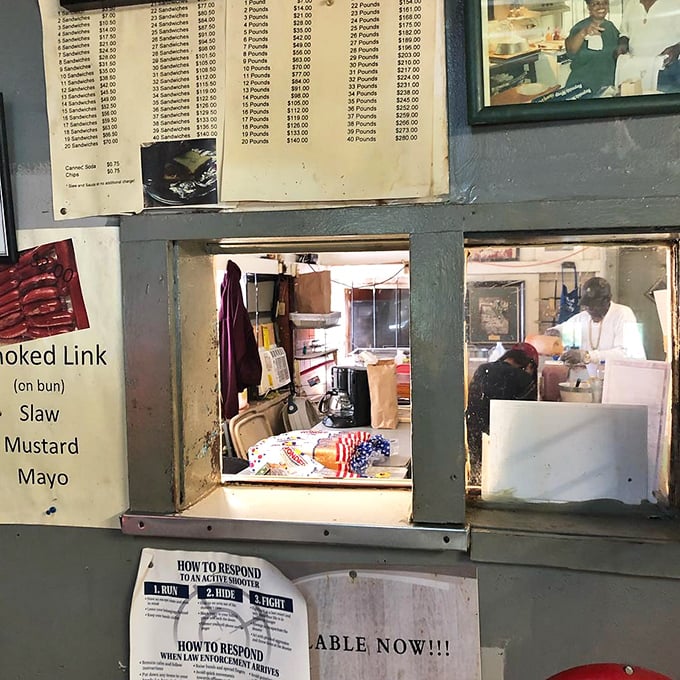 The ordering window &ndash; that magical portal where your barbecue dreams are transformed into foil-wrapped reality by the keepers of smoke and flame.