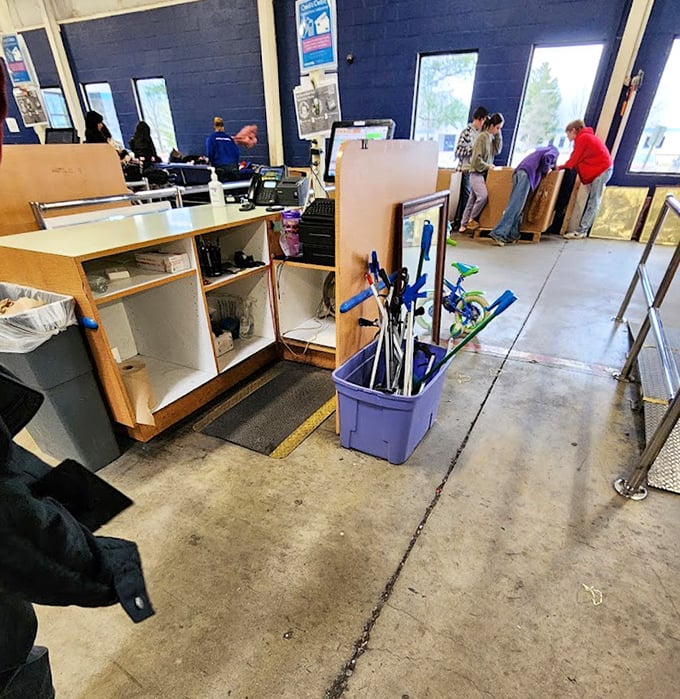 The checkout area&mdash;where dreams become reality and wallets remain surprisingly full. Victory never felt so affordable!