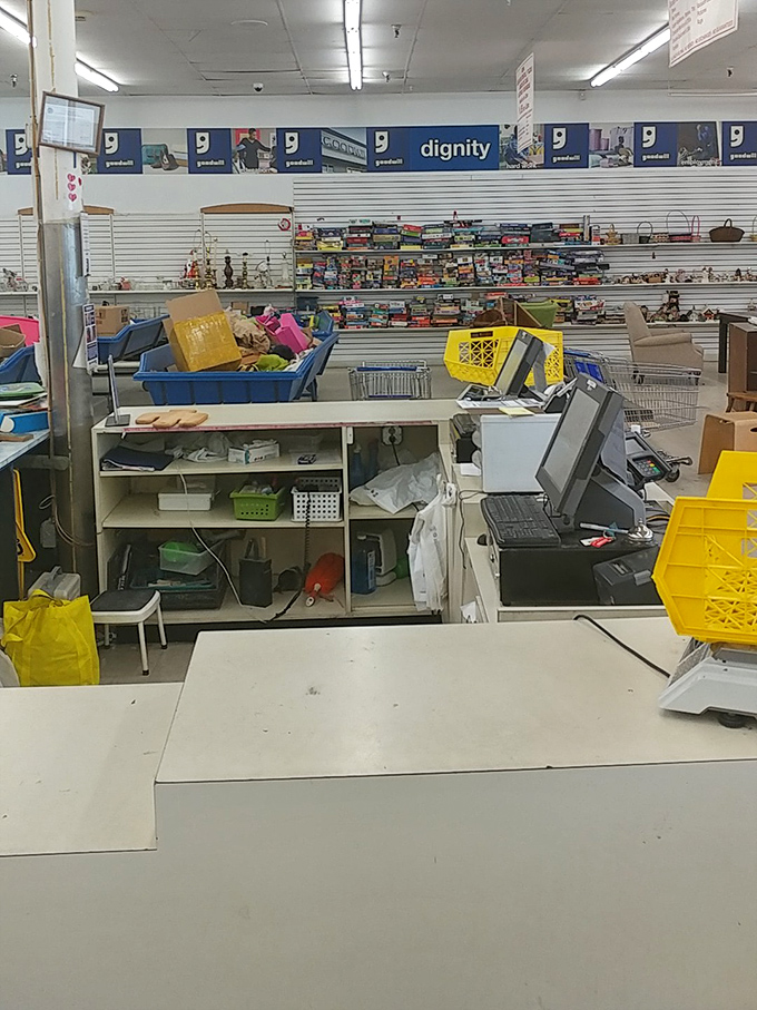 The checkout counter &ndash; where the magic math happens and you realize just how far thirty dollars can stretch.