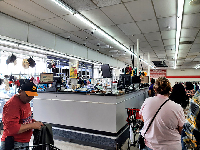 The checkout counter&mdash;the finish line where victory is measured in bargains found and dollars saved. The staff has seen it all, from mild surprise to unbridled joy.