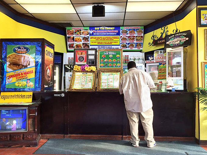 Where chicken dreams come true. The ordering counter might be simple, but behind it lies a universe of crispy possibilities.