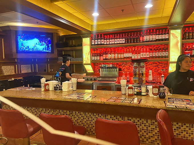 Where the magic happens&mdash;the counter area combines retro charm with the promise of comfort food that exceeds all expectations.