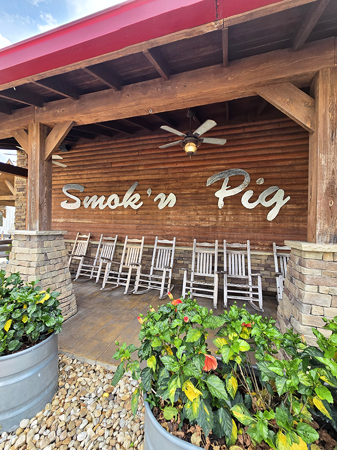 The front porch rocking chairs aren't just seating &ndash; they're time machines to a slower, more flavorful era of Southern hospitality.