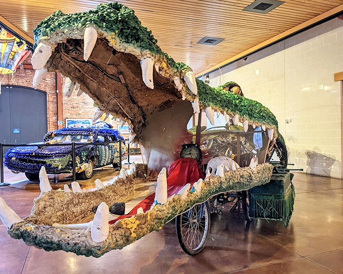 This kinetic crocodile sculpture from the annual race looks ready to chomp through Baltimore's harbor. Art with bite and a sense of humor.