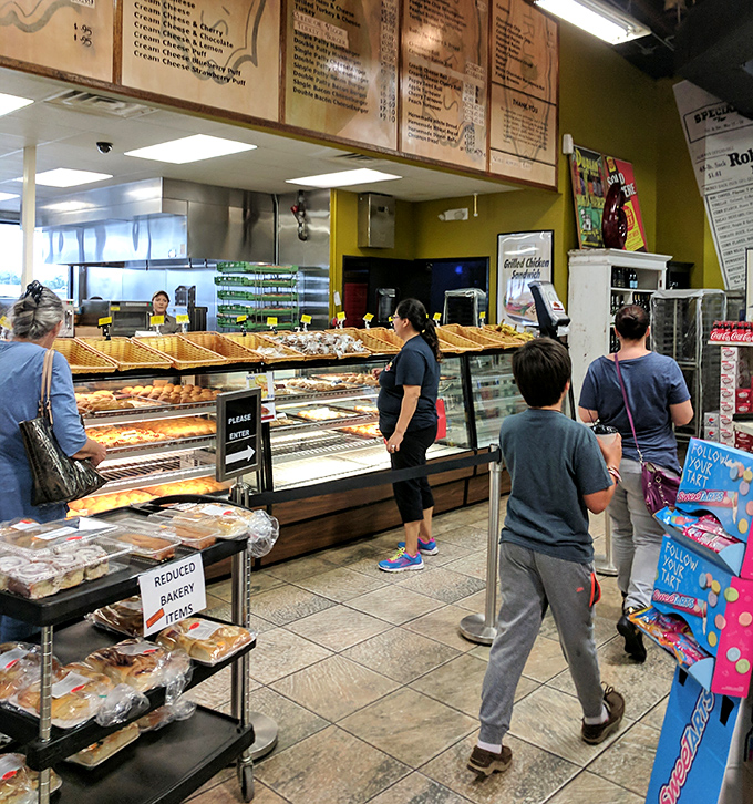The bakery counter &ndash; where dreams are fulfilled, diet resolutions are forgotten, and the phrase "I'll just take one" becomes a laughable fiction.