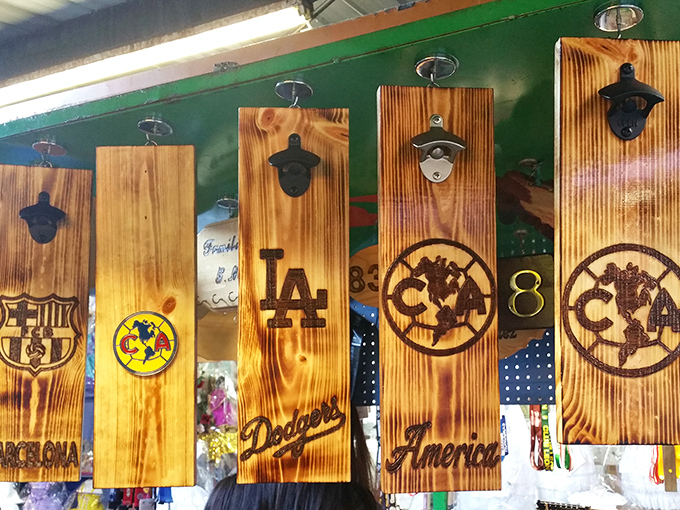 Sports fan paradise! These handcrafted bottle openers celebrate LA's team rivalries while ensuring your cerveza is always ready for action.