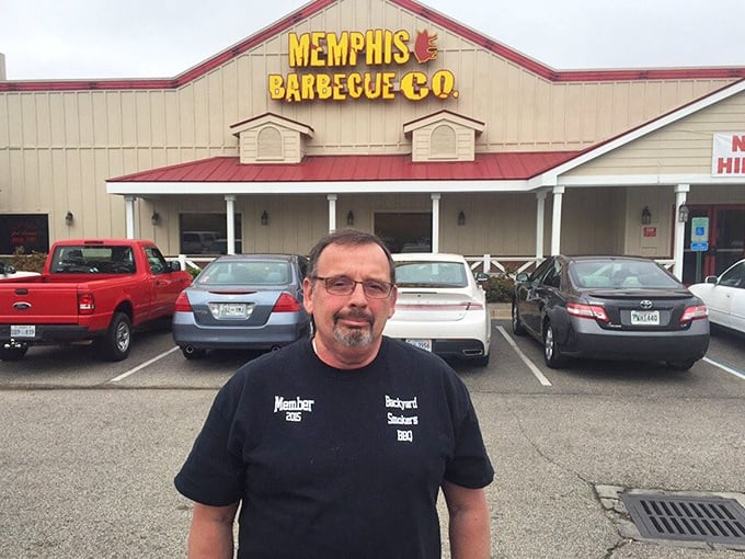 The restaurant exterior on a perfect day – when the sky is as blue as your mood will be black if you miss out on this barbecue.