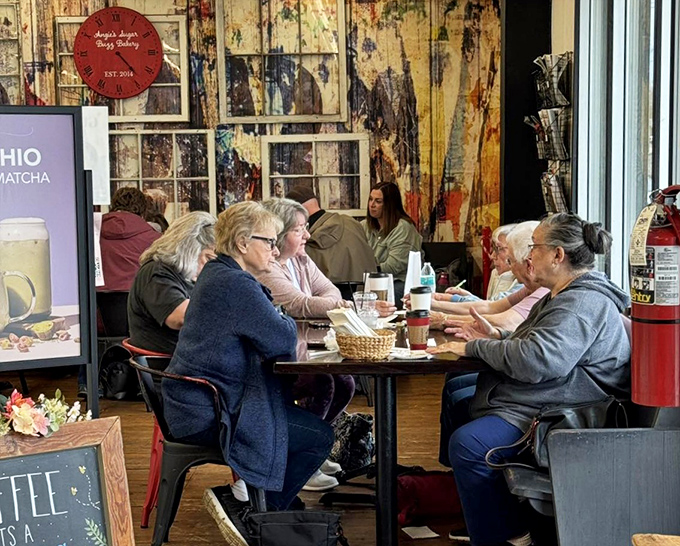 These aren't just customers&mdash;they're the morning congregation of the Church of Carbohydrates, sharing the gospel of good pastry.