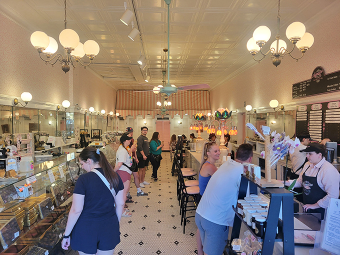 The line forms for a reason&mdash;some things are worth waiting for. Customers patiently anticipate their turn at the counter where memories are served alongside desserts.