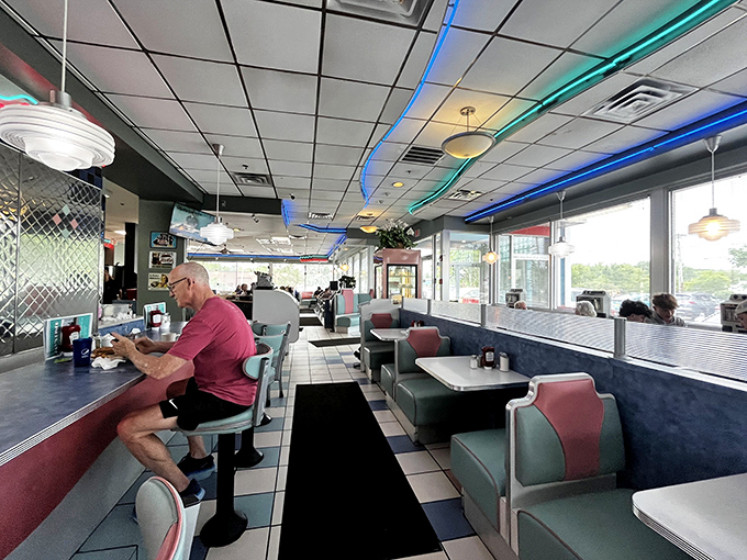 Even in our digital age, there's something profoundly comforting about a counter seat, a cup of coffee, and watching the world go by.