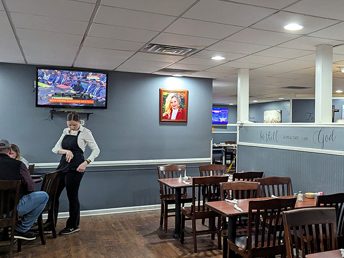 Where servers navigate the breakfast rush with the precision of air traffic controllers and twice the personality.