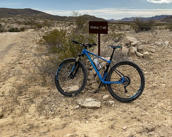 Mountain biking the Dome Trail: where your fancy suspension finally earns its keep and every pedal stroke feels like turning a page in Earth's autobiography.