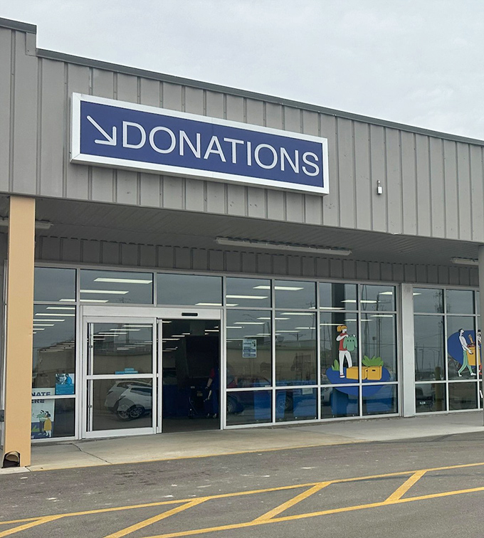 The donation center: where one person's "I'm done with this" becomes another's "I can't believe I found this!" The circle of stuff continues.