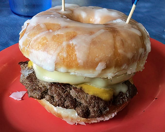 The donut bacon cheeseburger&mdash;where breakfast and lunch stopped fighting and became best friends. Sweet, savory, and gloriously excessive.