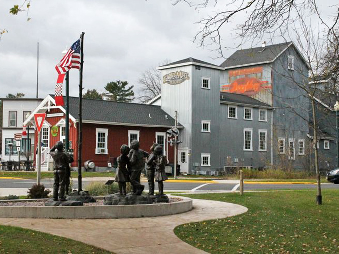 Downtown Elkhart Lake in winter reveals the year-round charm of a village that doesn't need summer tourists to maintain its character.