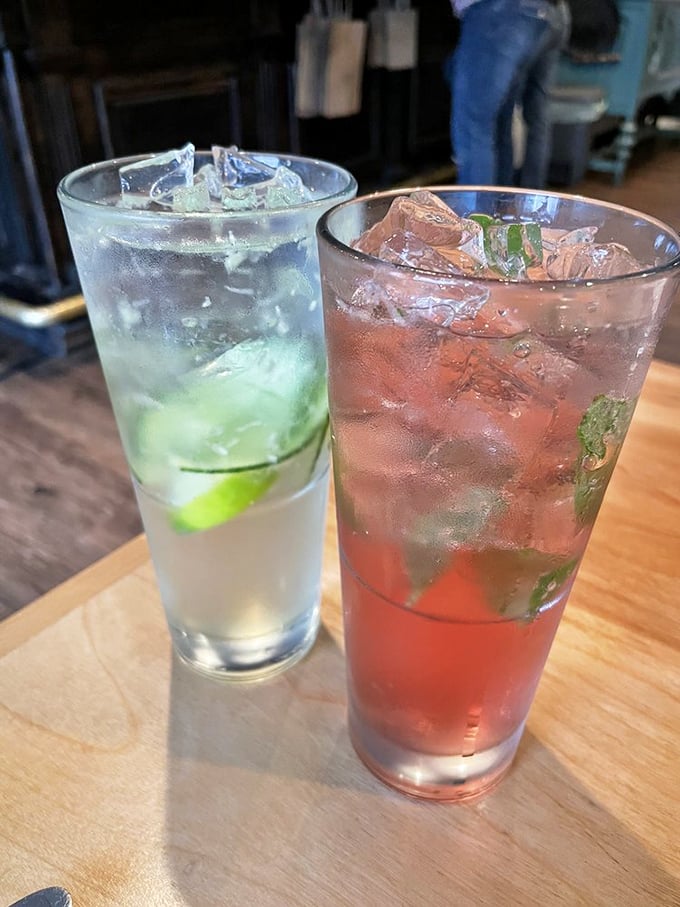 Cocktails that look like they're on vacation themselves. Refreshing, colorful, and guaranteed to make waiting for your food a pleasure, not a chore.