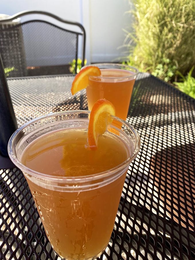Cold drinks on a hot day&mdash;the perfect sidekick to seafood. That orange slice isn't just garnish, it's an exclamation point!