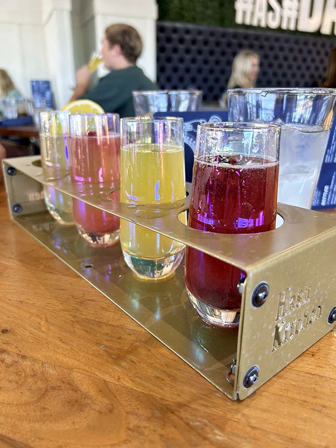 The flight of morning cocktails that turns "it's 5 o'clock somewhere" into "it's brunch o'clock right here."