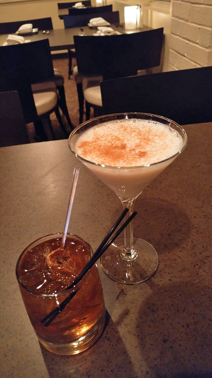 Cocktails that make you wonder why you ever settled for just beer. One creamy, one classic&mdash;both promising a very good evening ahead.