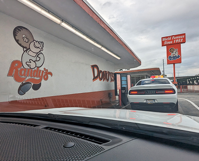 The drive-thru option for those who can't bear to leave their car&mdash;or perhaps can't wait to start eating their donuts.
