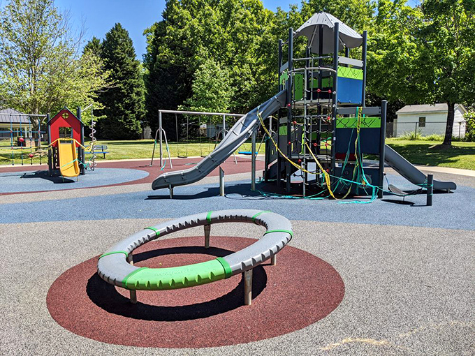 Edgemoor Park's playground equipment reminds us that the sound of children playing is the universal soundtrack of a community worth living in.