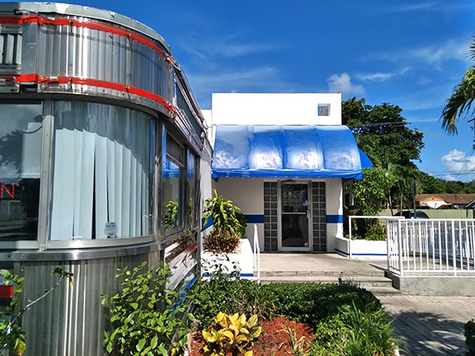 The entrance to Jack's feels like stepping into a movie scene where the protagonist is about to have a life-changing conversation over pie.