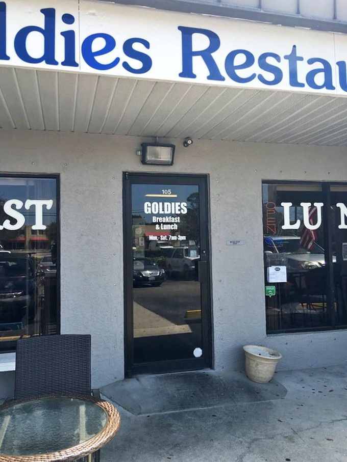 The door to Goldie's might be the most important threshold you'll cross today&mdash;the gateway between ordinary meals and extraordinary comfort food.