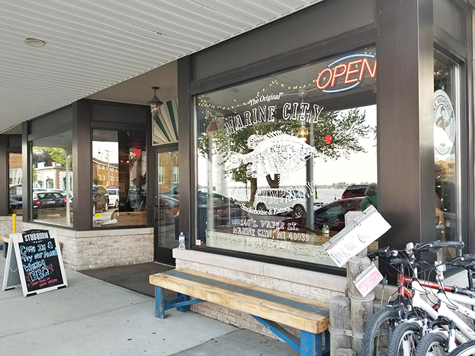 The unassuming storefront hides culinary treasures within—like finding a pearl in an oyster, but with better parking options.