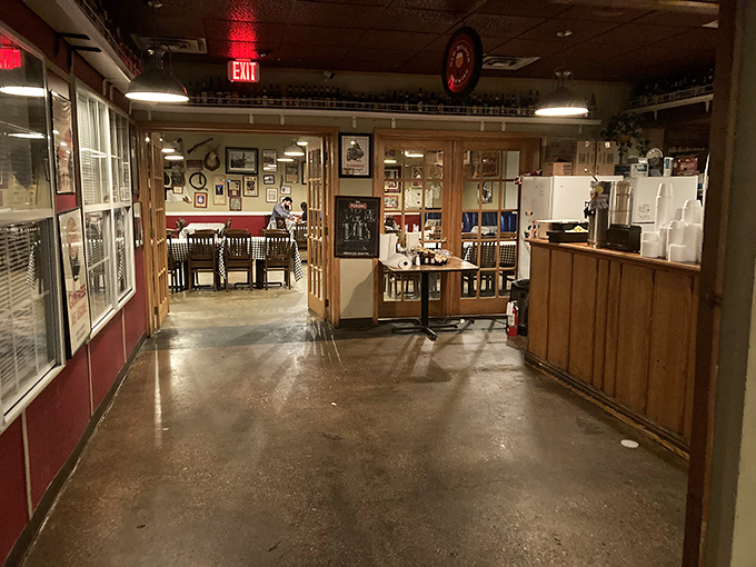 The entrance to meat paradise—where calories don't count and diet plans go to die a delicious death.