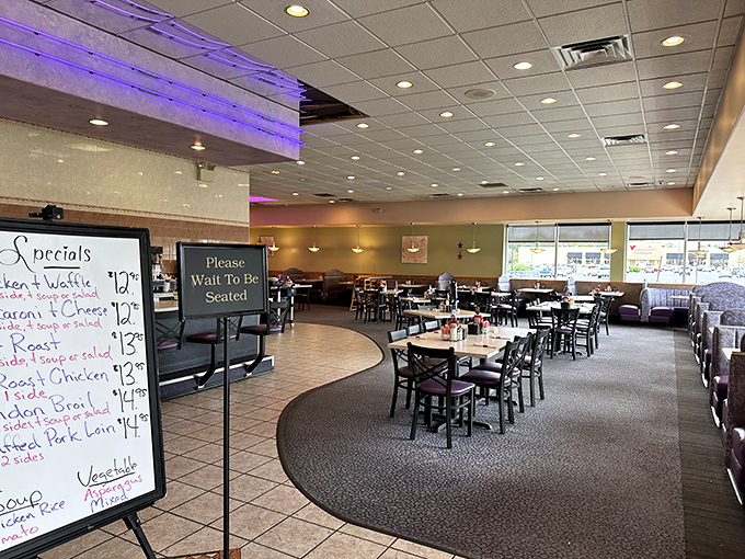 "Please Wait To Be Seated" might be the most promising four words in the English language when you're hungry and the specials board looks this good.