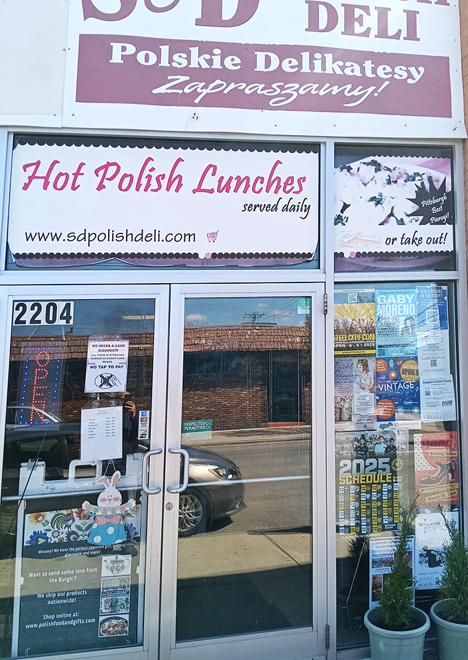 The welcoming entrance promises hot Polish lunches that will ruin all other lunch options for you&mdash;consider yourself warned.