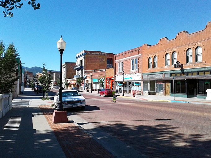 The quintessential small-town Main Street, where every storefront has a story and the mountains are always watching from the distance.