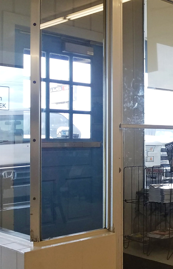 Every great breakfast adventure begins with a blue door &ndash; the portal to pancakes, eggs, and morning satisfaction awaits.